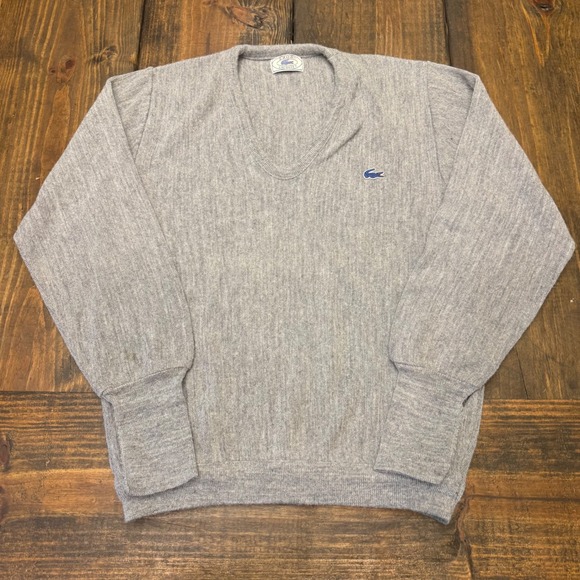 Izod Lacoste | Sweaters | Vintage Izod Lacoste Acrylic Mens Vneck ...